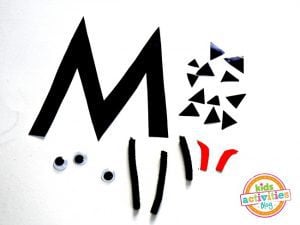 Letter M Craft- M Is For Monster Preschool Craft | Kids Activities Blog