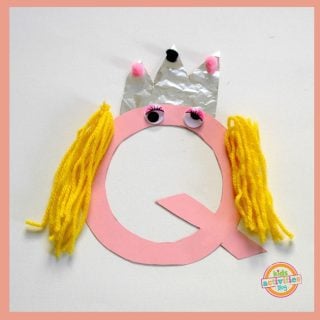 Q is for Queen Craft - Preschool Q Craft