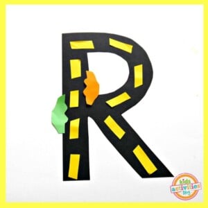 R is for Road Craft – Preschool R Craft – ParentingBest.com