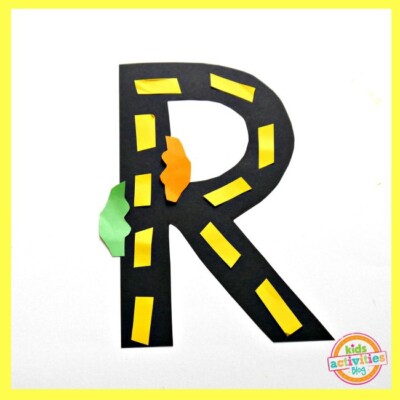 Letter R Craft- R Is For Road Preschool Craft | Kids Activities Blog