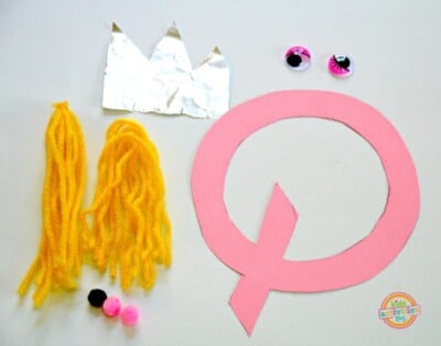 Letter Q Craft- Q Is For Queen Preschool Craft | Kids Activities Blog