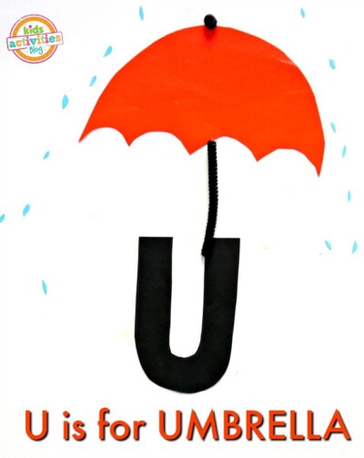Letter U Craft- U Is For Umbrella Preschool Craft | Kids Activities Blog