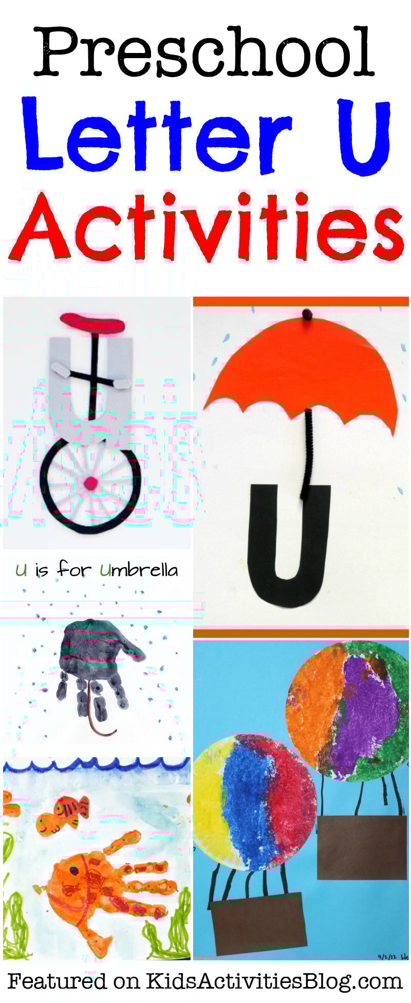 13 Unbelievable Letter U Crafts & Activities | Kids Activities Blog