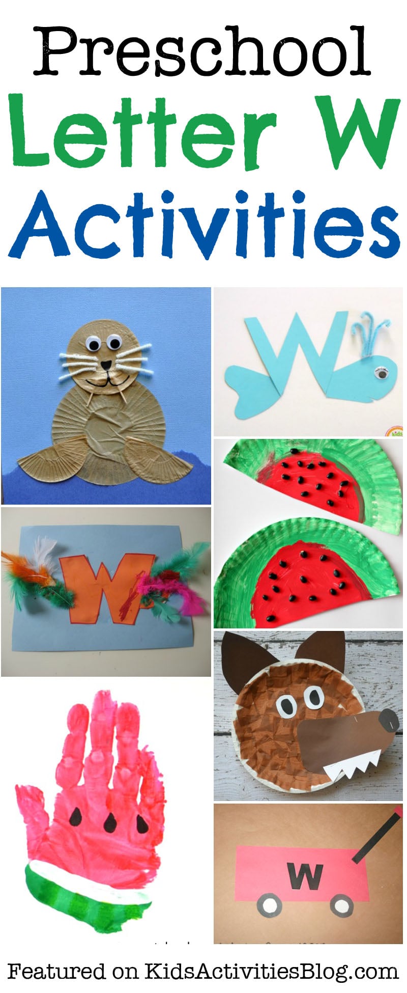 13 Wonderful Letter W Crafts & Activities | Kids Activities Blog