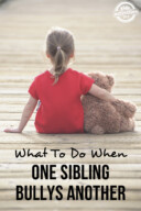 When One Sibling Is Bullying Another