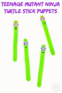 Teenage Mutant Ninja Turtle Stick Puppets Kids Activities Blog