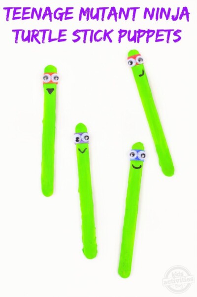 Teenage Mutant Ninja Turtle Stick Puppets Kids Activities Blog