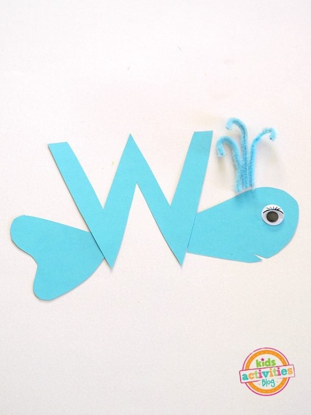 Letter W Craft- W Is For Whale Preschool Craft | Kids Activities Blog
