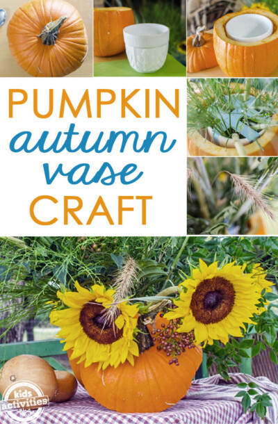 Pumpkin Autumn Vase Craft Kids Activities Blog