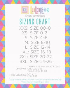 A Guide to LuLaRoe Sizing Kids Activities Blog