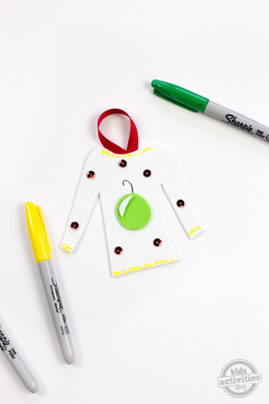 Ugly Christmas Sweater Ornament Craft for Kids {Giggle} | Kids ...