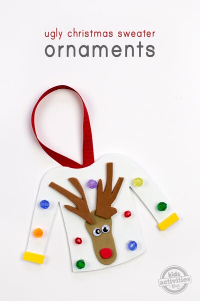 Ugly Christmas Sweater Ornament Craft for Kids {Giggle} | Kids ...