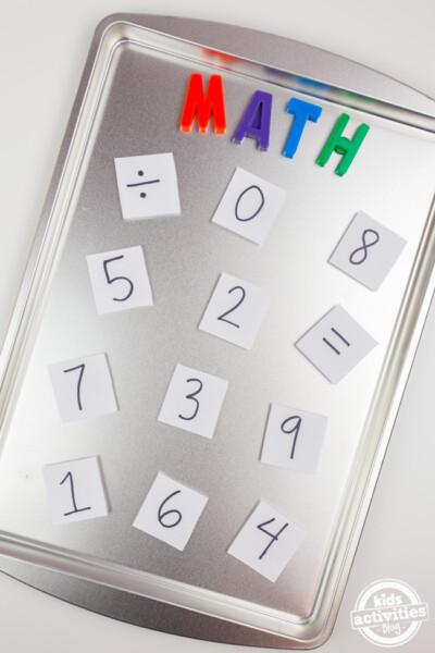 Make a Long Division Math Game Using Magnets | Kids Activities Blog