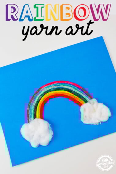 Colorful Rainbow Yarn Art Ideas for Kids | Kids Activities Blog