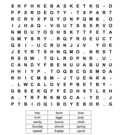Free Easter Printables for Kids: 30 Pages of Easter Games & Worksheets ...