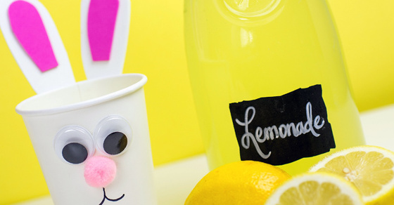 Bunny Cups with Homemade Lemonade | Kids Activities Blog