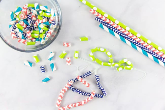 Easy Paper Straw Bracelet Craft for Kids | Kids Activities Blog
