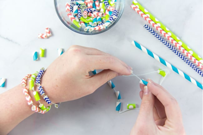 Easy Paper Straw Bracelets | Kids Activities Blog – ParentingBest.com