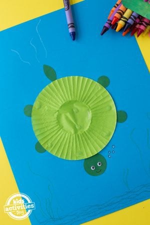 Cupcake Liner Turtle Craft | Kids Activities Blog