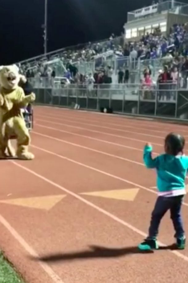Crowd Loses It When Toddler And Mascot Have Epic Dance-Off Kids ...