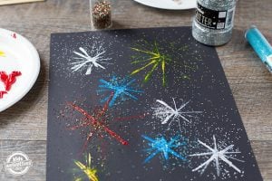 How to Make Craft Stick Fireworks Art | Kids Activities Blog