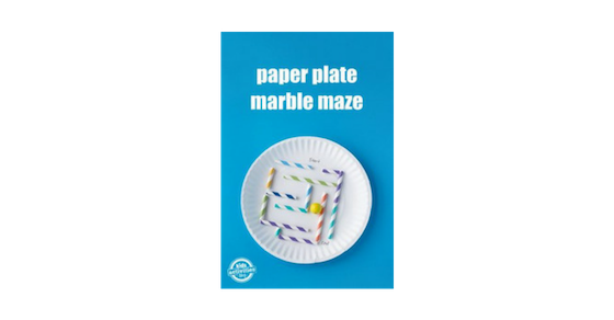 How To Make A Simple Paper Plate Marble Maze With Your Kids