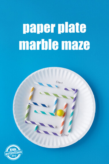 How to Make a Simple Paper Plate Marble Maze | Kids Activities Blog