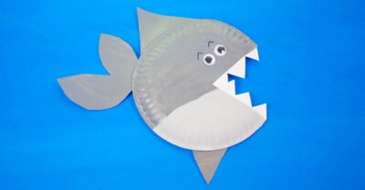Super Cute Easy Shark Paper Plate Craft | Kids Activities Blog