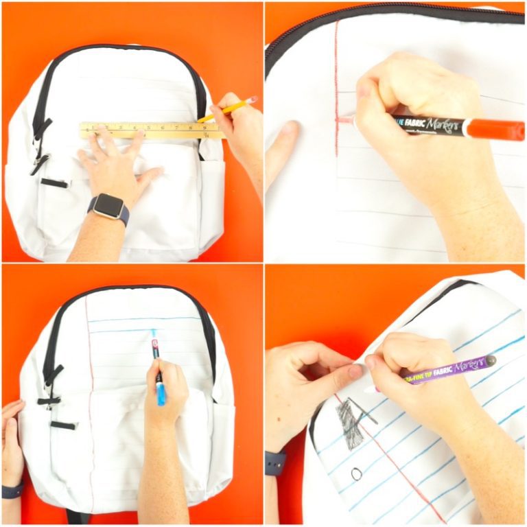 DIY Backpacks with Fabric Markers Kids Activities Blog