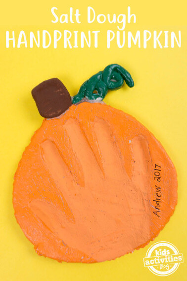 Easy Pumpkin Handprint Craft to Make & Keep | Kids Activities Blog