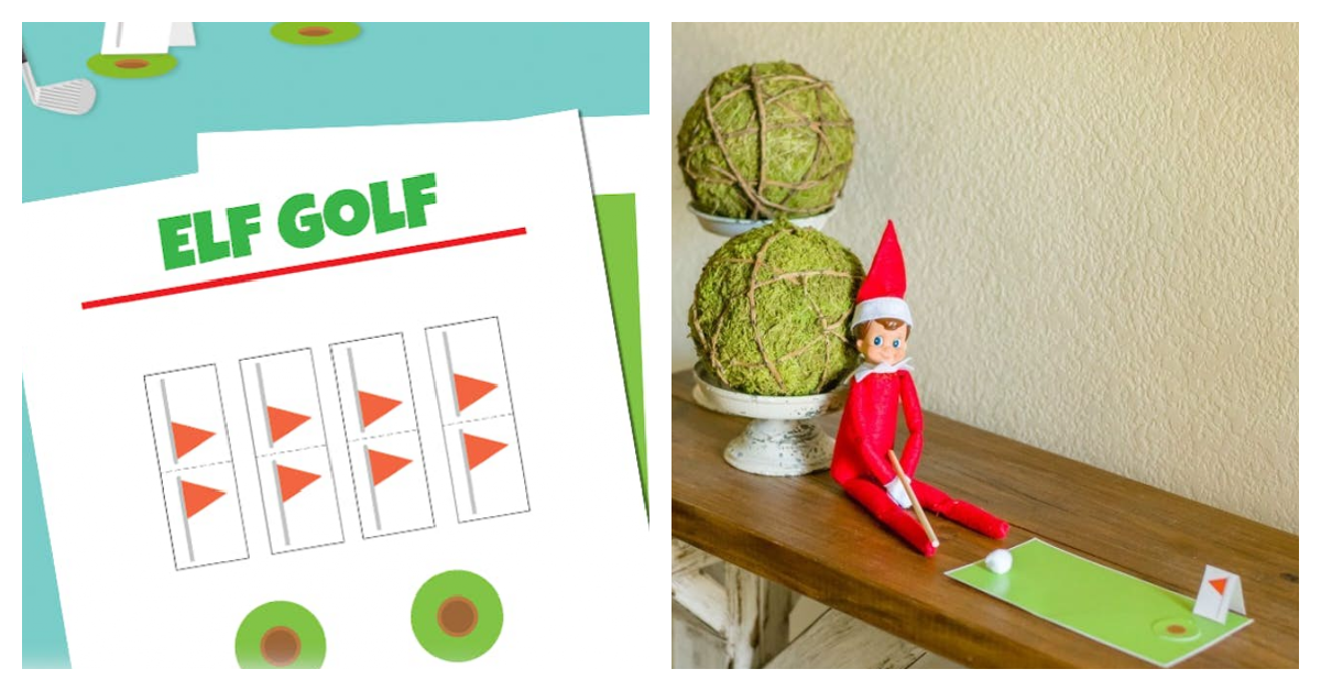Elf Miniature Golf Prop Christmas Idea | Kids Activities Blog