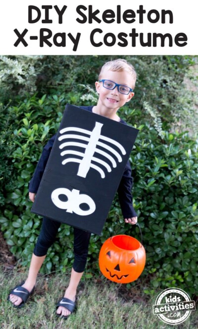 DIY X-Ray Skeleton Costume | Kids Activities Blog