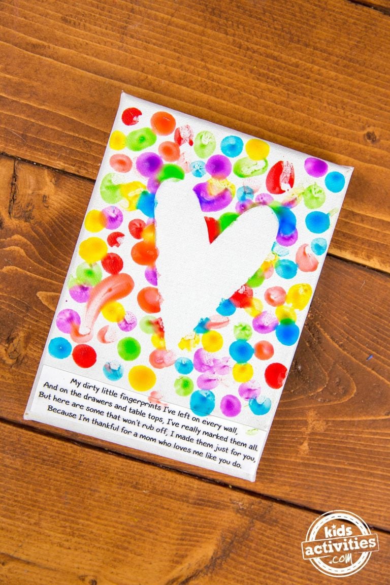 Super Easy Mother's Day Fingerprint Art | Kids Activities Blog