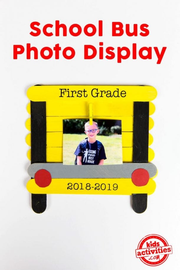 School Bus Photo Frame