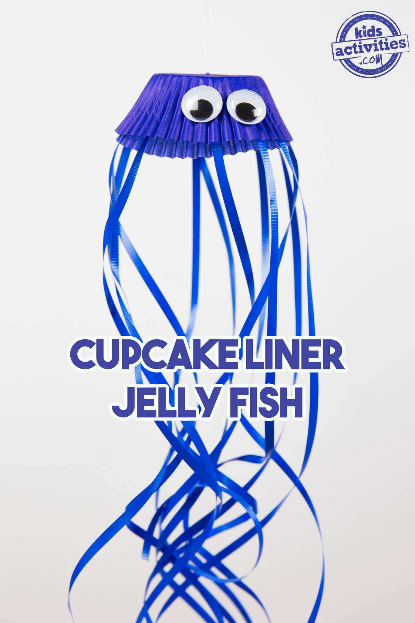 Fast & Low-Mess Cupcake Liner Jelly Fish Craft | Kids Activities Blog