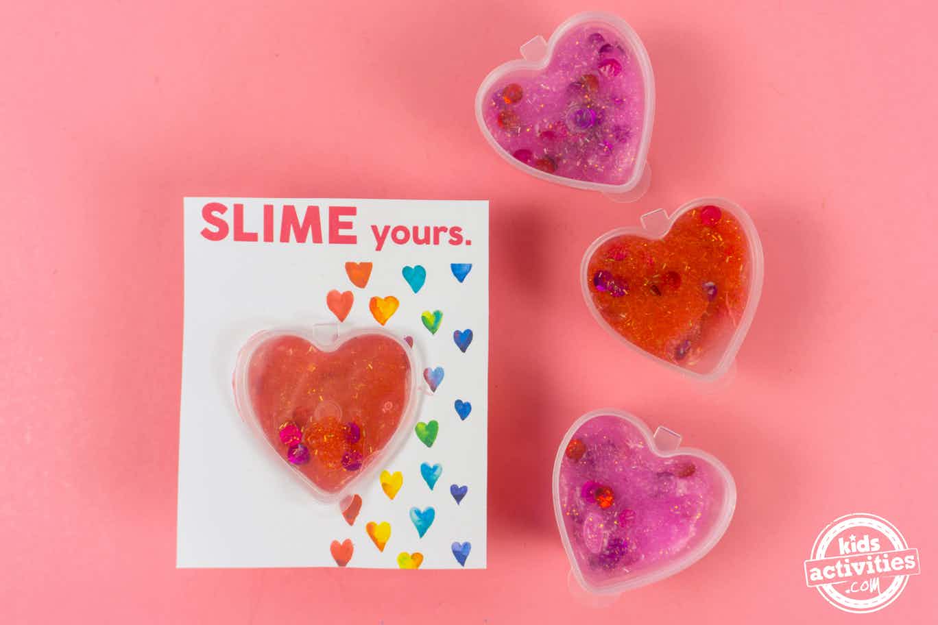 Homemade Slime Valentines With Free Printable To Make This Year!