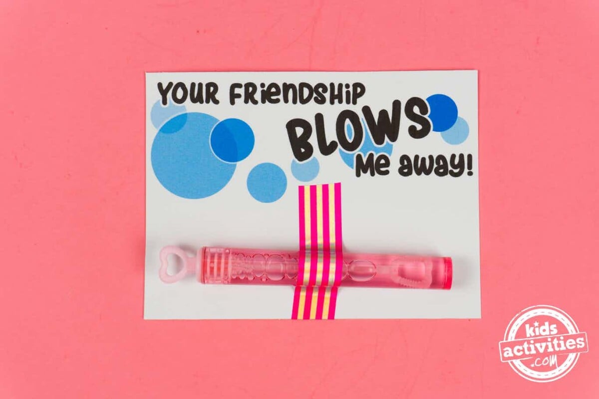 DIY Printable Bubble Valentines are Candy-Free, Fun, and Easy!