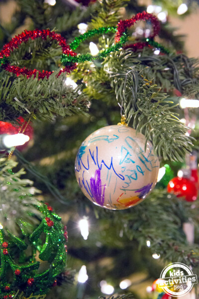 Turn Kids Artwork into a Christmas Ornament | Kids Activities Blog
