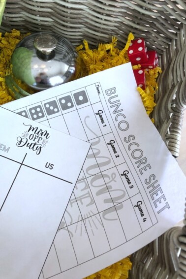 Make A Bunco Party Box with Free Printable Bunco Score Sheets | Kids ...