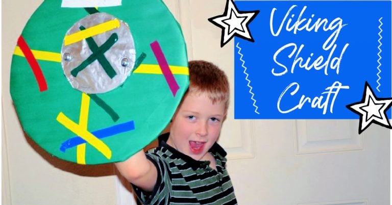 How to Make a Viking Shield from Cardboard & Colored Paper | Kids ...