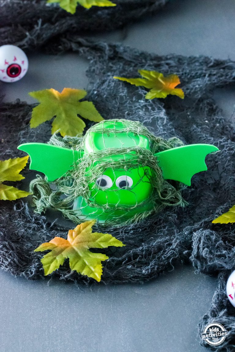 Swamp Creature Pudding Cups - Easy Halloween Pudding Cups
