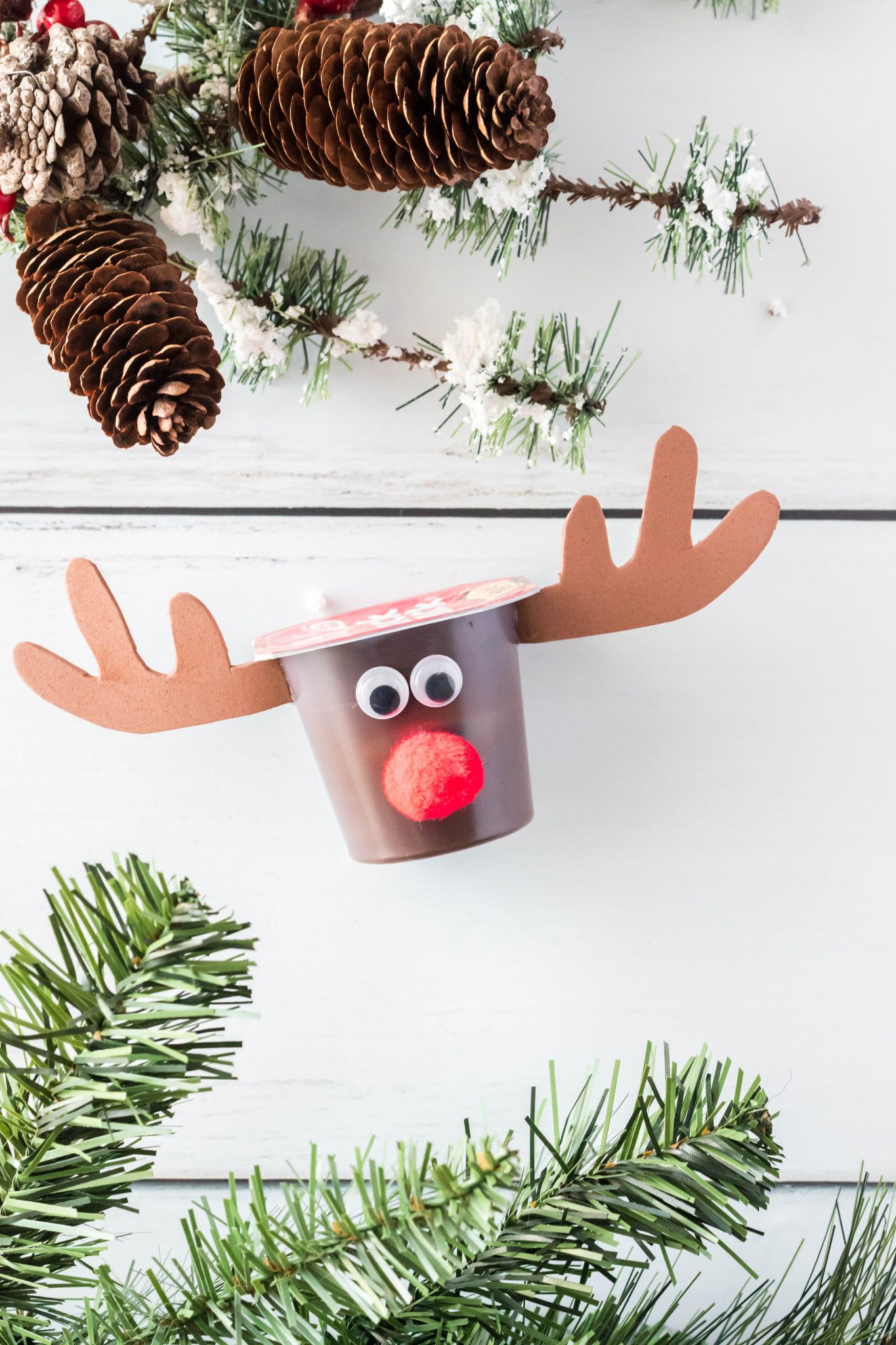 Quick & Cute Rudolph Pudding Cups Christmas Treat | Kids Activities Blog