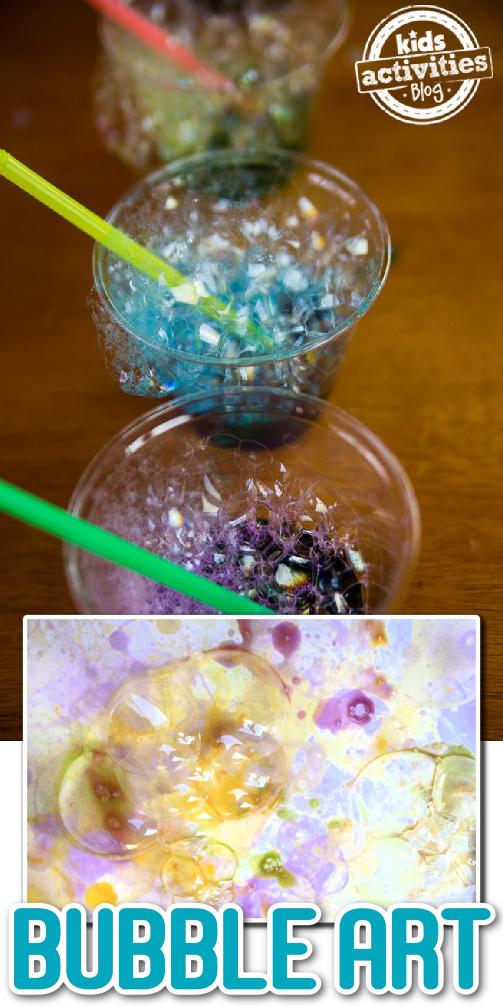 Bubble Art: Painting With Bubbles • Kids Activities Blog