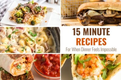 15 Minute Dinners - Here are 5 Recipes for this Week Kids Activities Blog