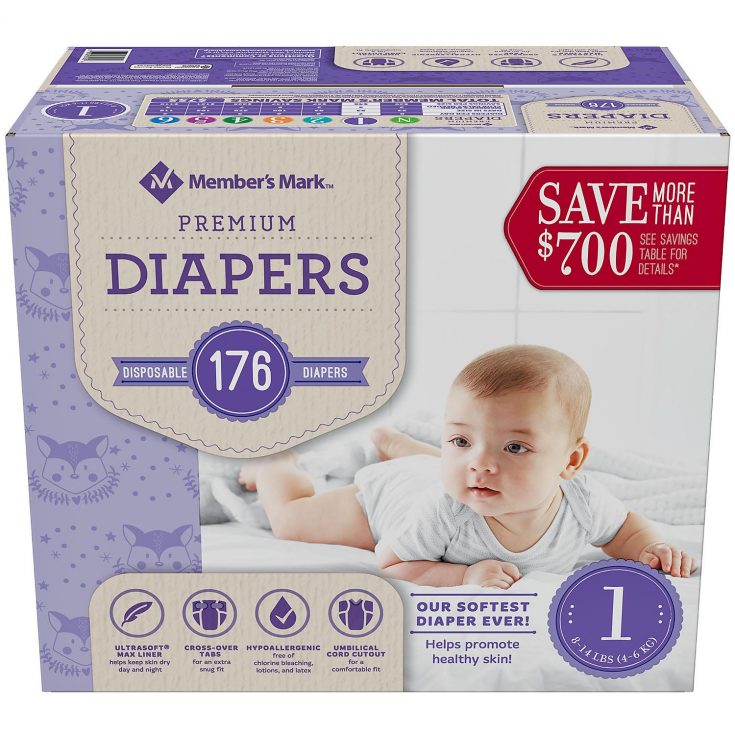 You Can Get Diapers for As Little As 6 Cents Each at Sam's Club Kids ...