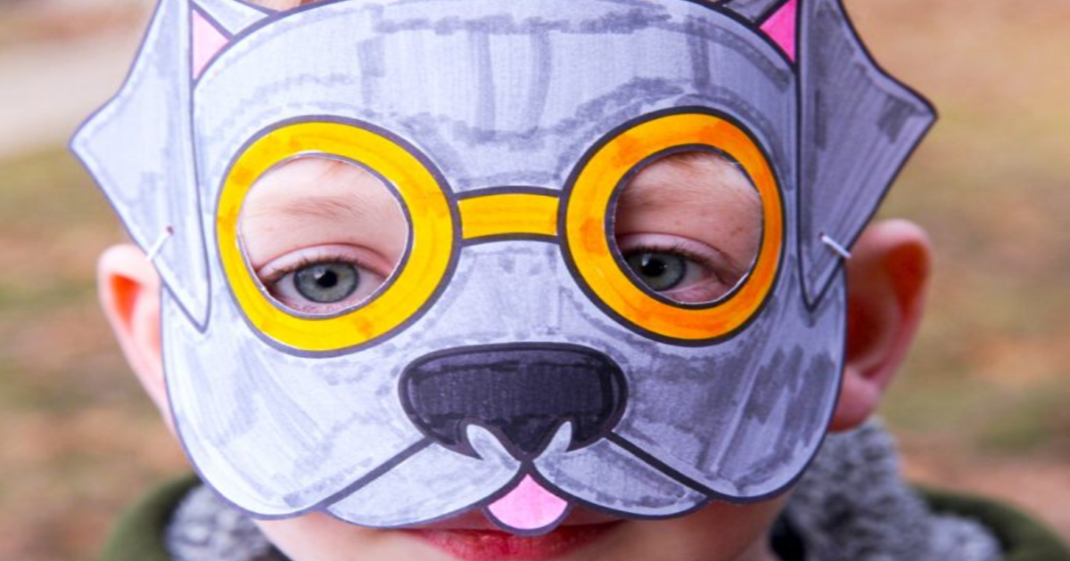 Dolittle Inspired Printable Animal Masks That You Can Color