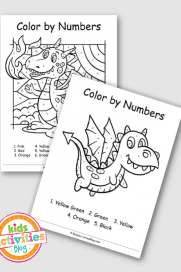 100+ Free Color by Number Printable Worksheet Sets for Kids | Kids ...
