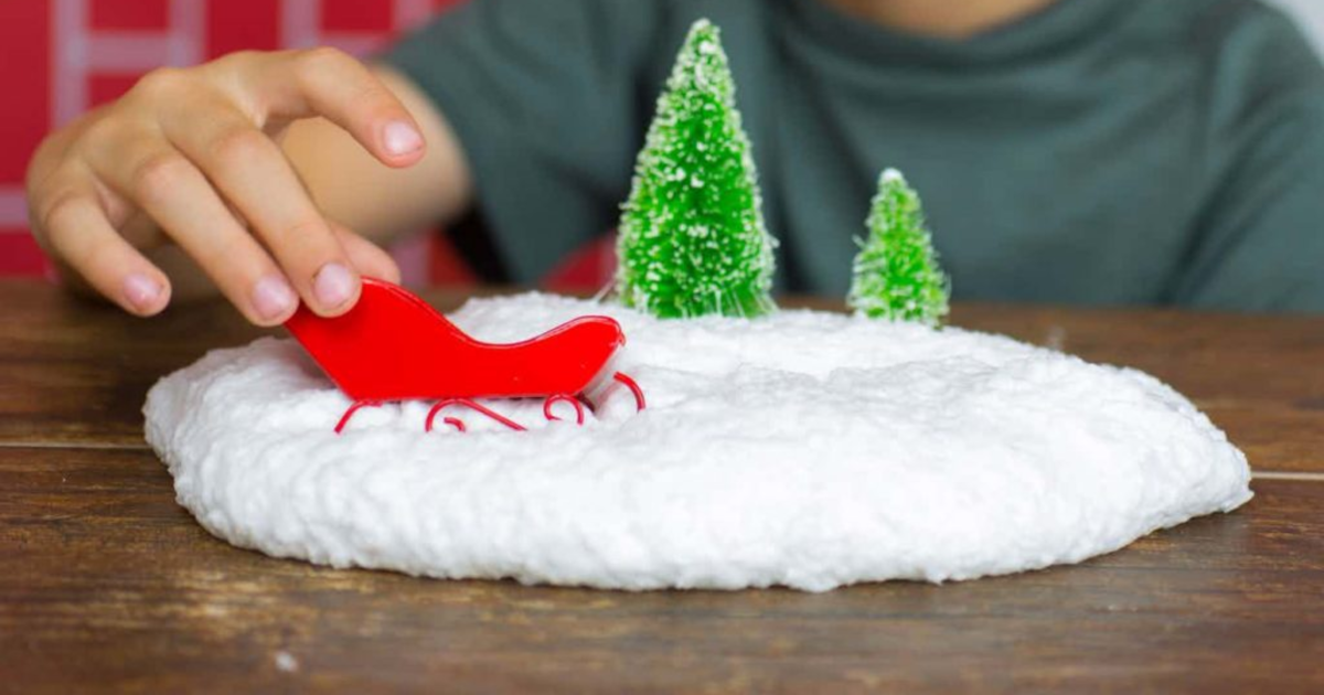 Fluffy Snow Slime Recipe for Kids Winter Activity Kids Activities Blog