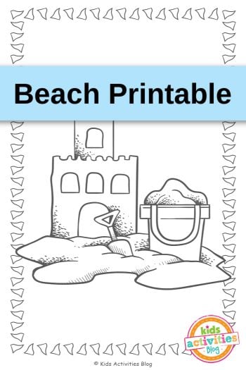 Free Beach Coloring Page Printable | Kids Activities Blog