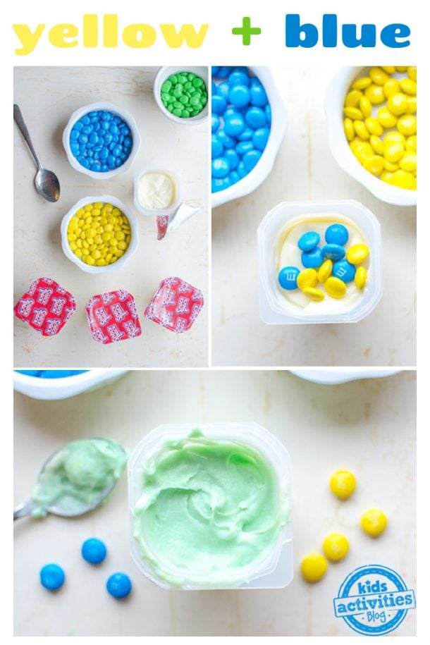 Yellow and Blue Make Green Snack Idea for Kids | Kids Activities Blog